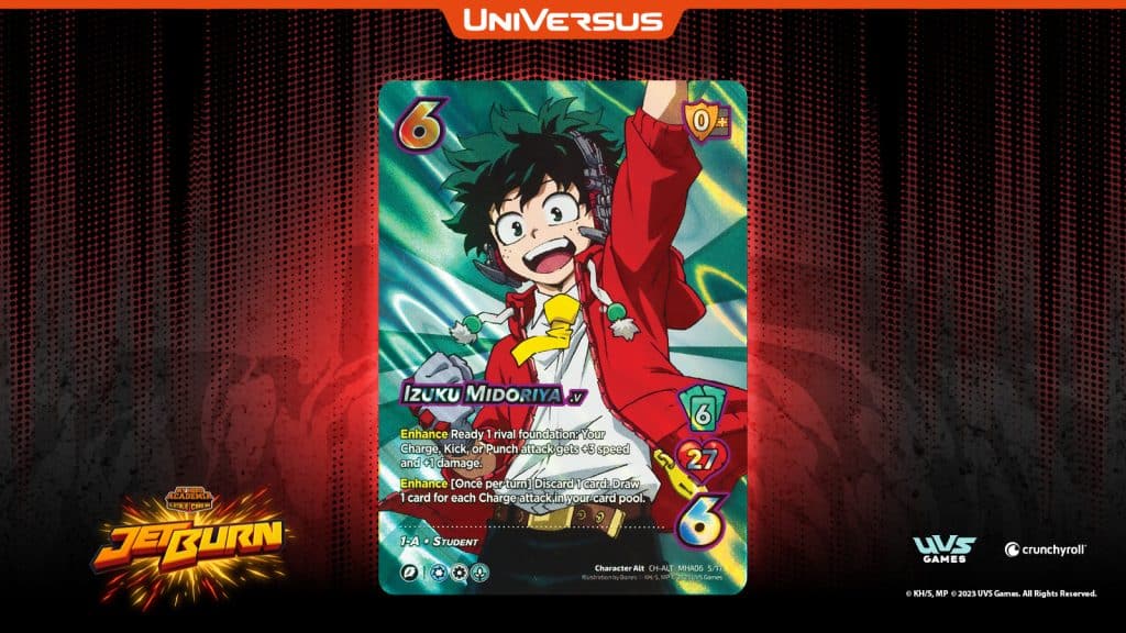 Izuku Midoriya Alternate Art from My Hero Academia: Jet Burn Revealed!