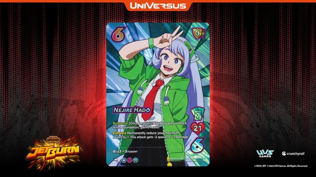 Nejire Hado Alternate Art from My Hero Academia: Jet Burn Revealed!
